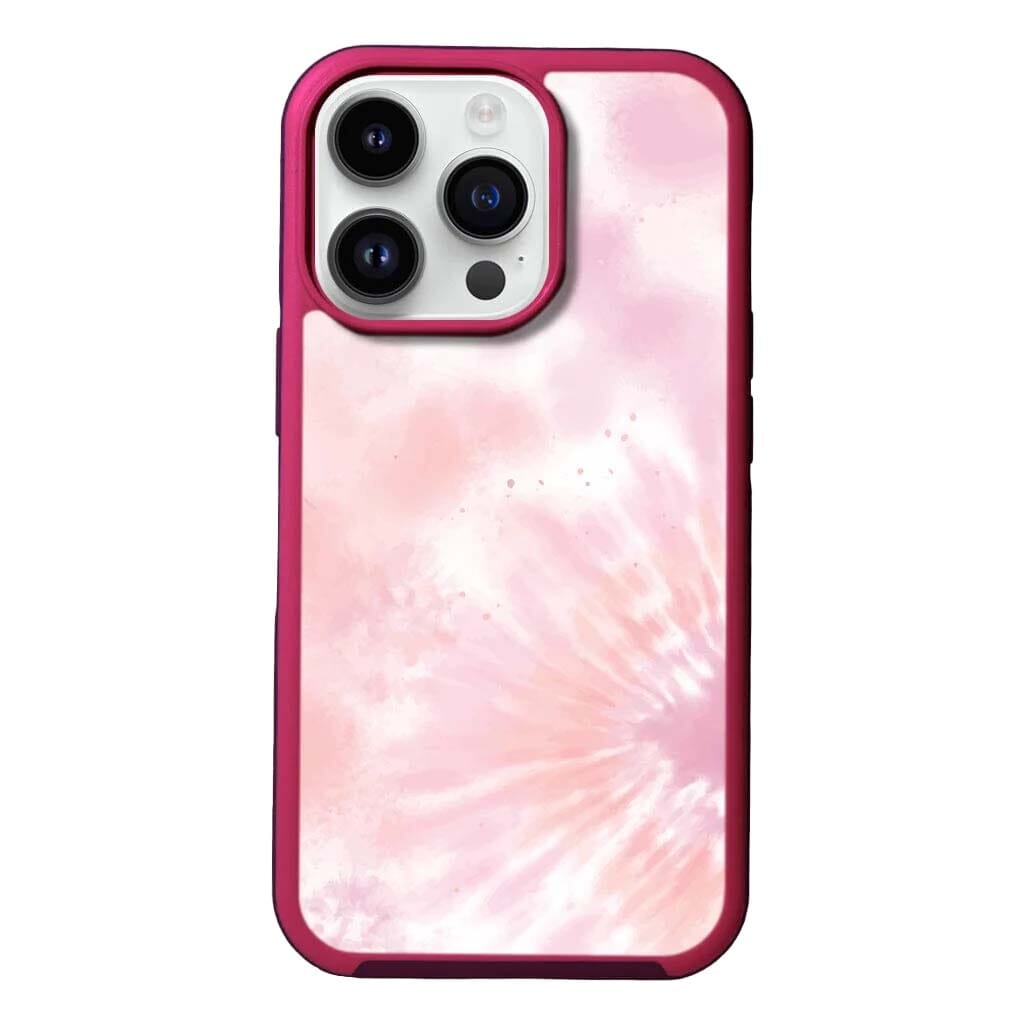 Pink iPhone 14 Pro Max Tie Dye Case | Caseco Inc.