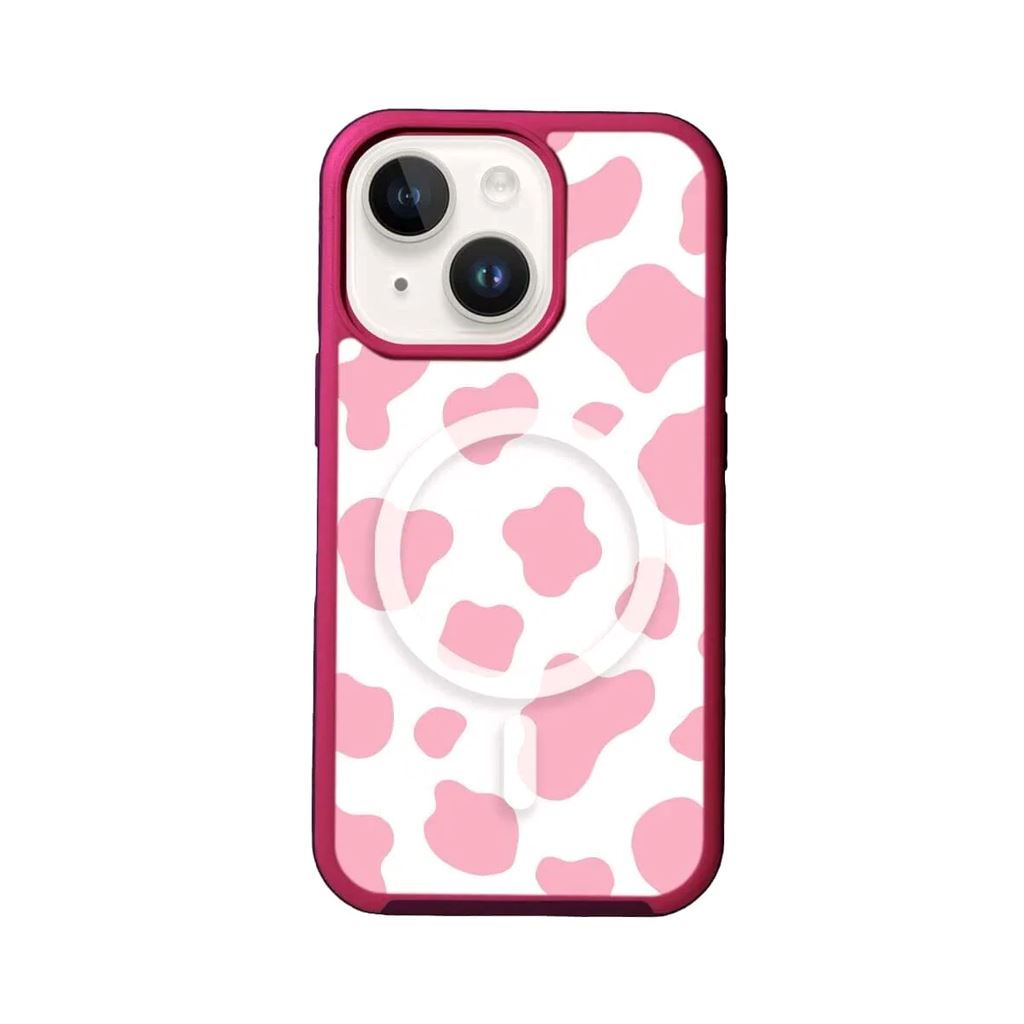 MagSafe iPhone 14 Pink Cow Print Case – Caseco Inc